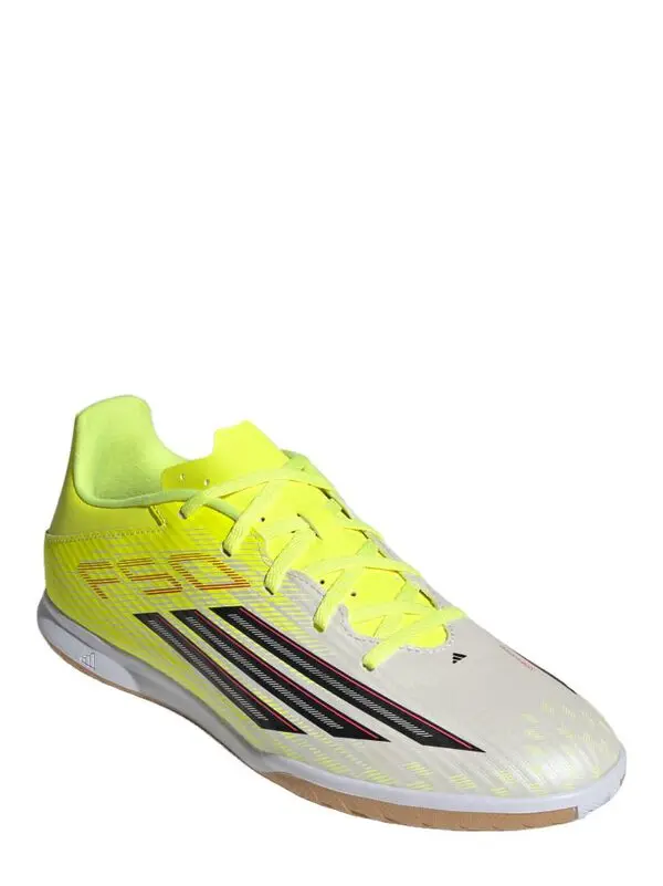 Adidas F50 Club Indoor Soccer Shoes - Team Solar Yellow 2 / Core Black / Lucid Red