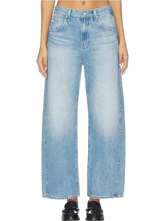 Ag Hattie Barrel Leg Jeans - Blue