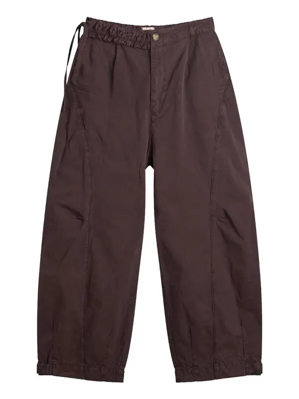 DAMSON MADDER Liv Barrel-leg Trousers - Brown
