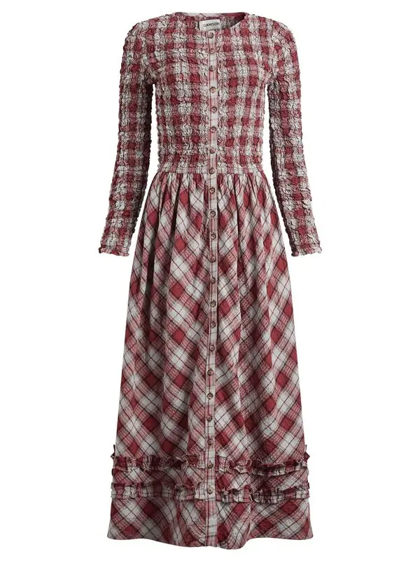 DAMSON MADDER Posey Cardi Midi Dress - Blue