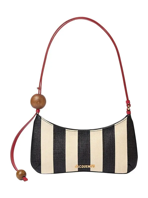 Jacquemus Le Bisou Pearl Raffia Shoulder Bag - Multicolor