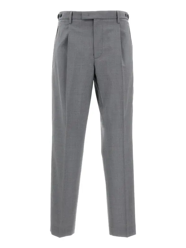 Barena Venezia High-rise Pleated Trousers - Grey