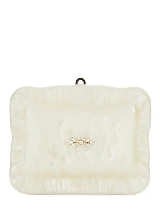 Simone Rocha Borsa Clutch Perle - Bianco