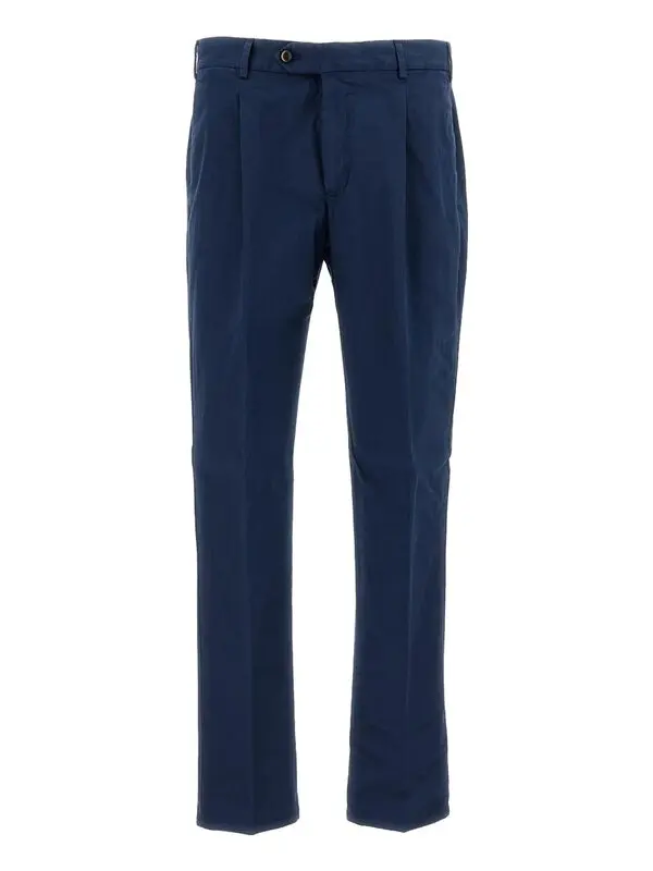 PT TORINO Union Stretch Gabardine Trousers - Blue
