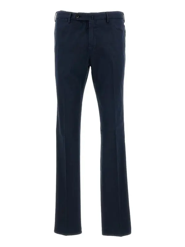 PT TORINO Slim Stretch Gabardine Trousers - Blue