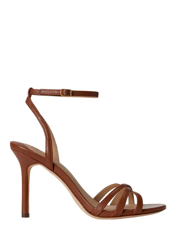 Ralph Lauren Kendyl Nappa Leather Sandal - Lauren Tan