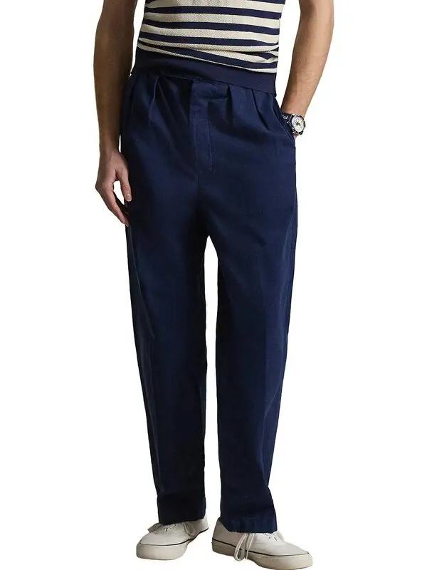 Ralph Lauren Relaxed Fit Twill Officer's Pant - Dark Cobalt