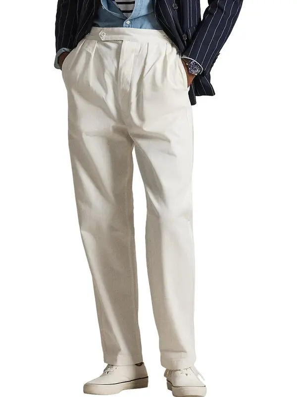 Ralph Lauren Relaxed Fit Twill Officer's Pant - Deckwash White