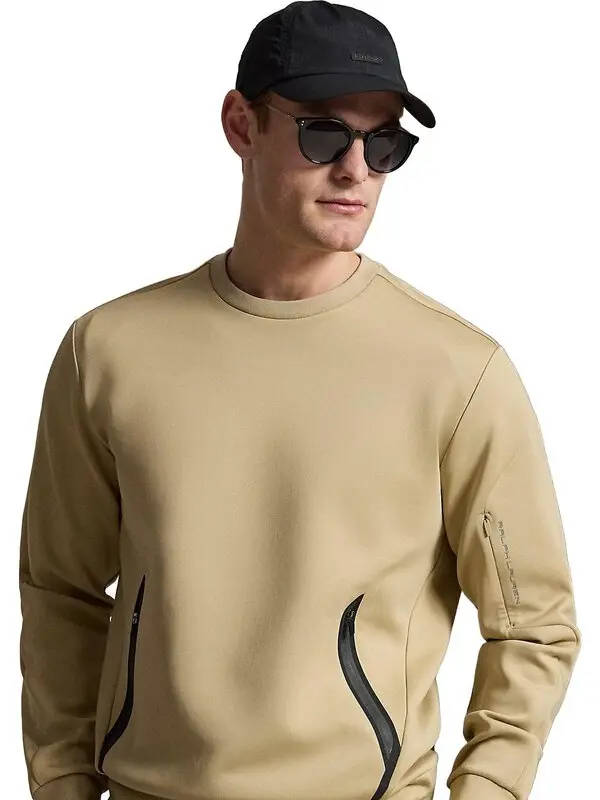 Ralph Lauren Performance Double-knit Sweatshirt - Classic Khaki