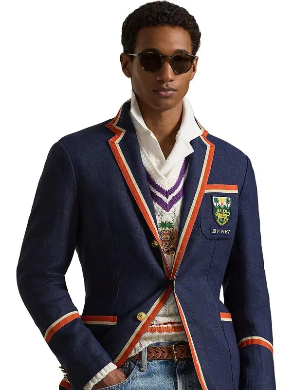 Ralph Lauren Soft Tailored Fit Cricket Blazer - Navy