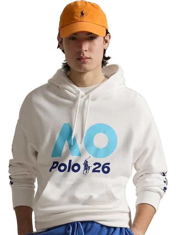 Ralph Lauren Australian Open French Terry Hoodie - White