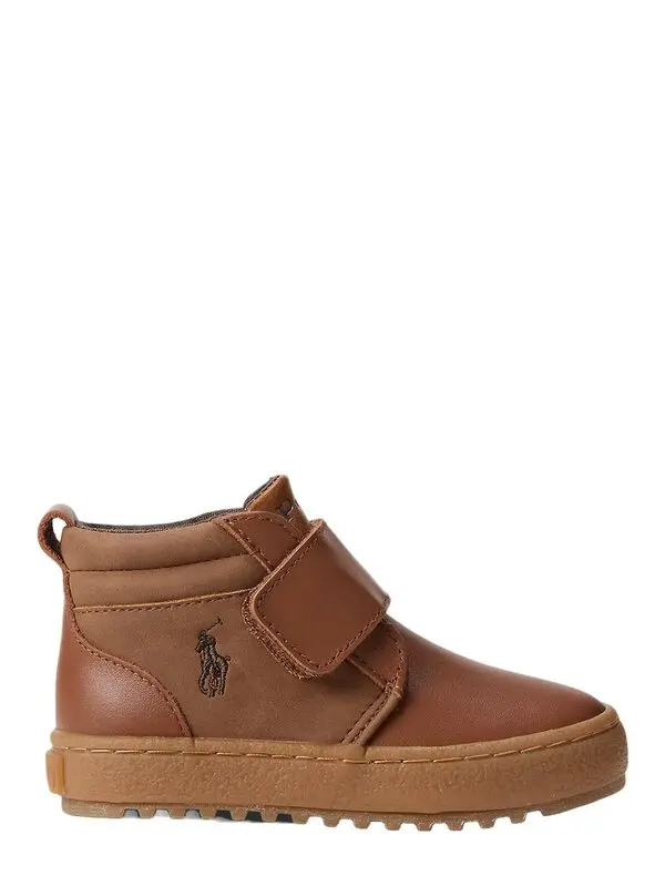 Ralph Lauren Camdyn Leather High-top Sneakers - Tan