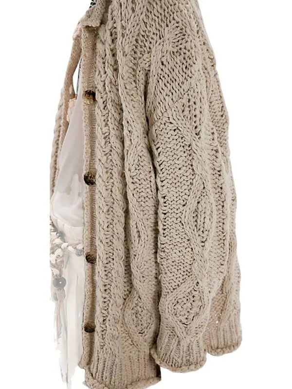 Free People Opal Knit Cardigan - Tea