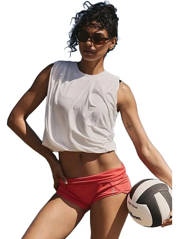 Free People Tempo Twist Me Up Uv Protection Tank Top - White