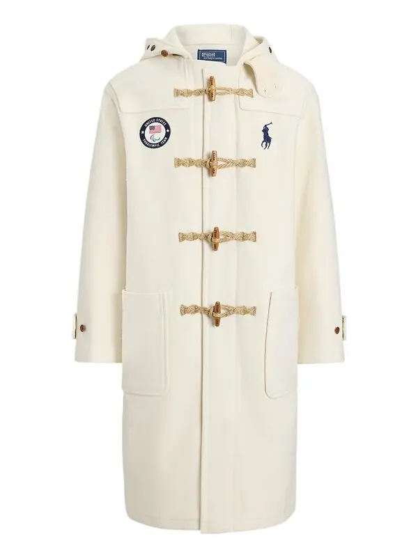Ralph Lauren Team Usa Opening Ceremony Wool Twill Toggle Coat - Andover Cream