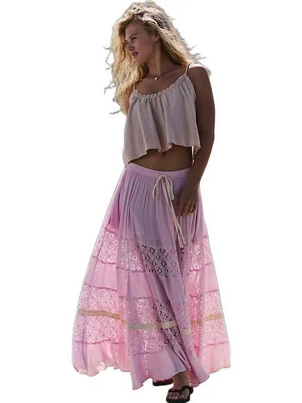 Free People Swept Away Maxi Skirt - Starheart