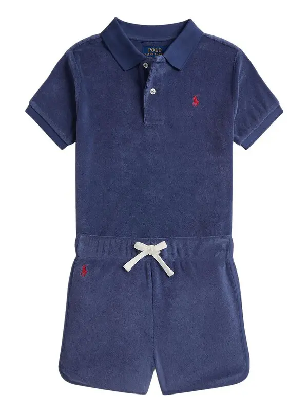 Ralph Lauren Terry Polo Shirt & Short - Light Navy