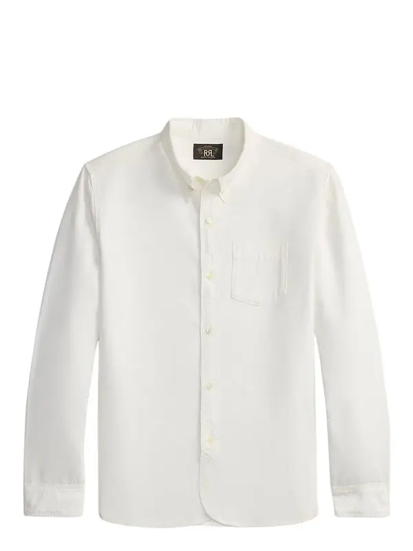 Ralph Lauren Selvedge-detailed Oxford Workshirt - White