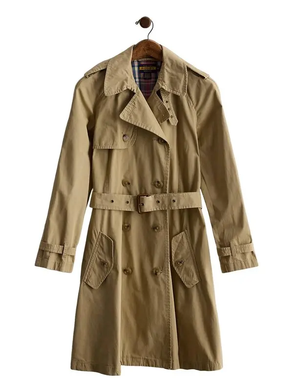 Ralph Lauren Cotton Trench Coat - Tan