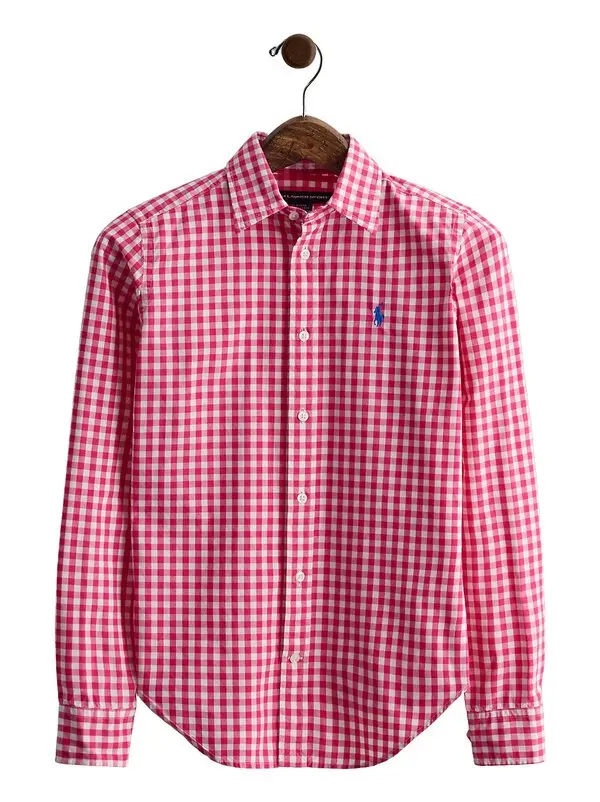 Ralph Lauren Gingham Cotton Button-down Shirt - Red