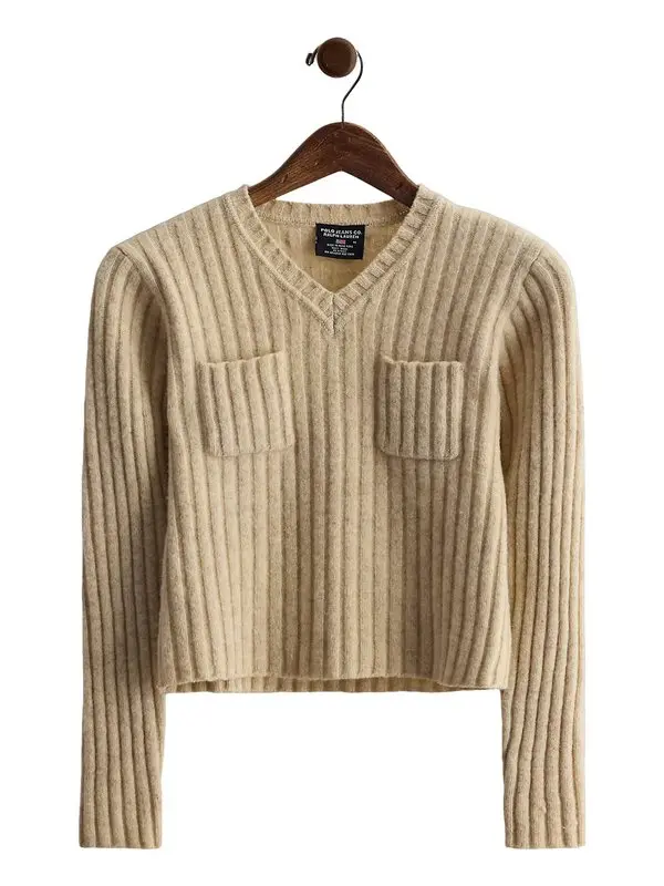 Ralph Lauren Rib-knit Wool Sweater - Yellow