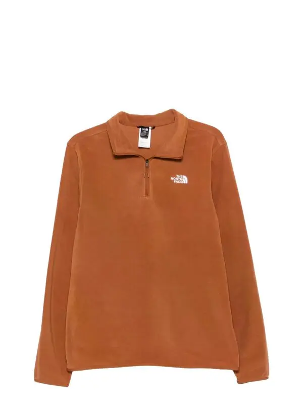 The North Face Quarter-zip Long-sleeve Sweatshirt - Brown