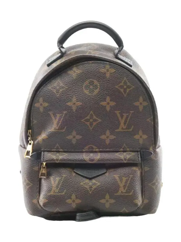 LOUIS VUITTON 2016 Monogram Mini Palm Springs Backpack - Brown