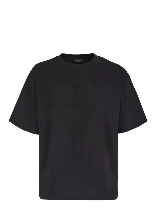 GIUSEPPE ZANOTTI Lr-67 Logo-detail T-shirt - Black