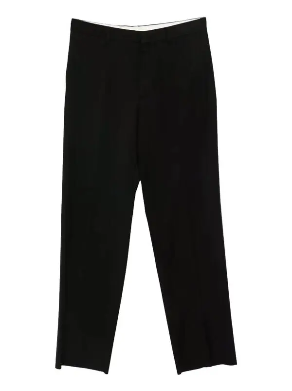 Tagliatore Concealed-fastening Straight-leg Trousers - Black
