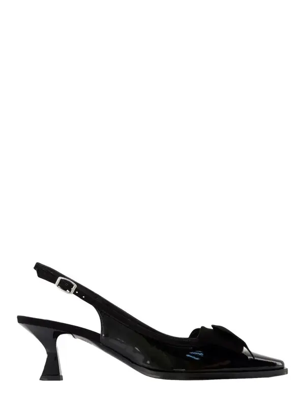 CAREL Marquise Bow Slingback Pumps - Black