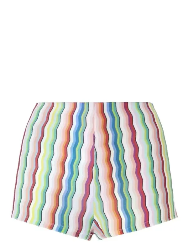 Missoni Striped Mini Shorts - Pink