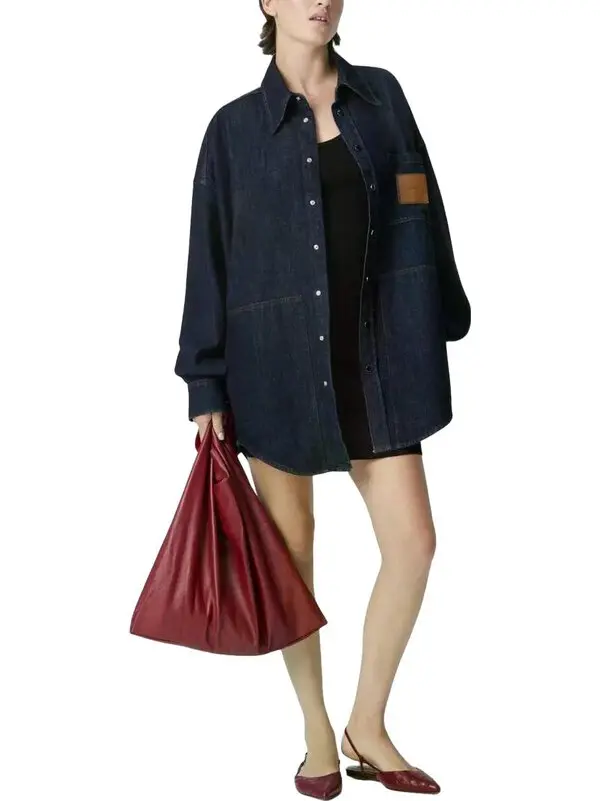 Missoni Logo-patch Chest-pocket Shirt - Blue