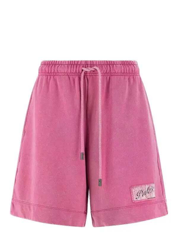 Pinko Logo Track Shorts - Pink