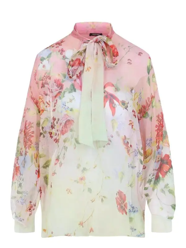 Roberto Cavalli Floral-print Shirt - Pink
