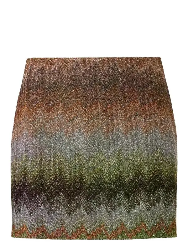 Missoni Zigzag Mini Skirt - Brown