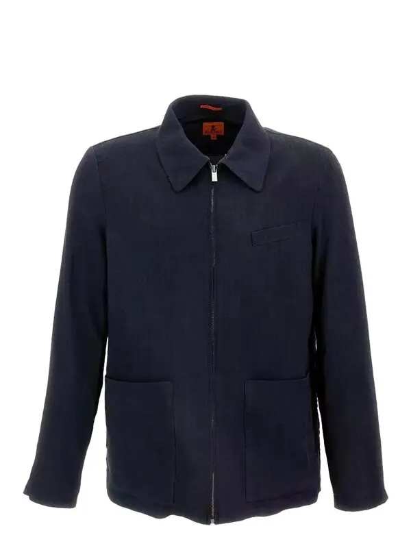 Barena Venezia Zip-up Overshirt Jacket - Blue