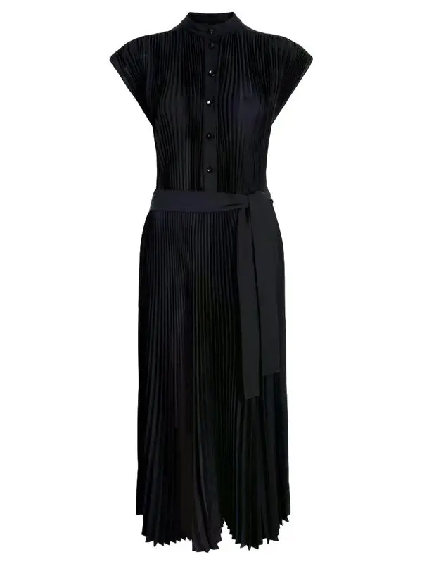 Proenza Schouler Farah Pleated Midi Dress - Black