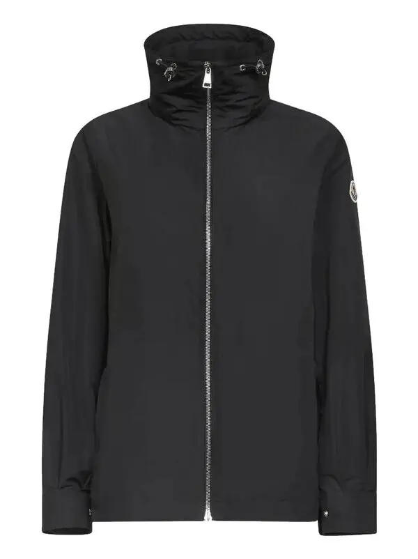 Moncler Drawstring Hooded Coat - Black