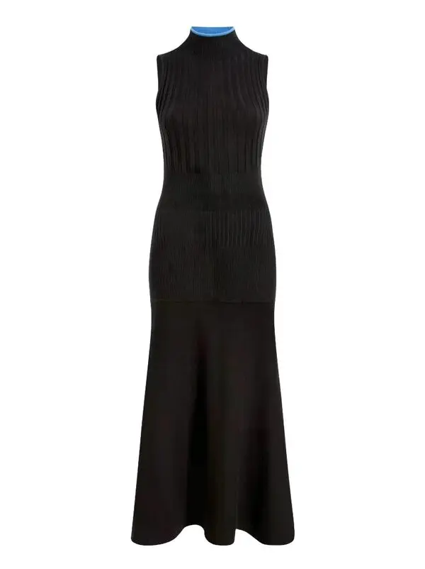 Proenza Schouler White Label Ezme Ribbed-knit Dress - Black