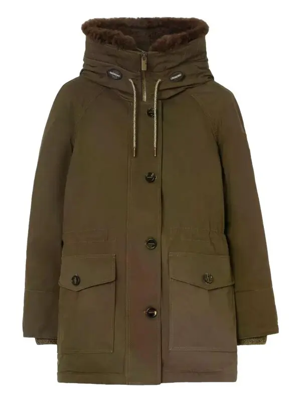 Burberry Shearling Parka - Green