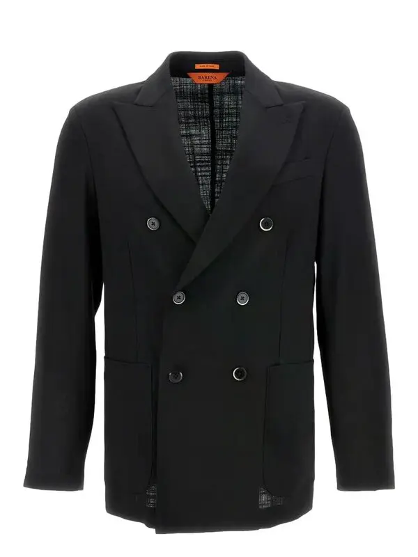 Barena Venezia Double-breasted Blazer - Black