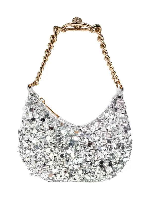 Kurt Geiger Chelsea Sequin Shoulder Bag - Silver