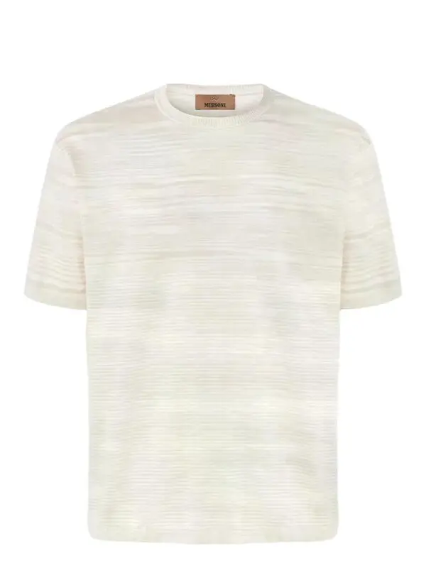 Missoni Mercerized Crew-neck T-shirt - Neutrals