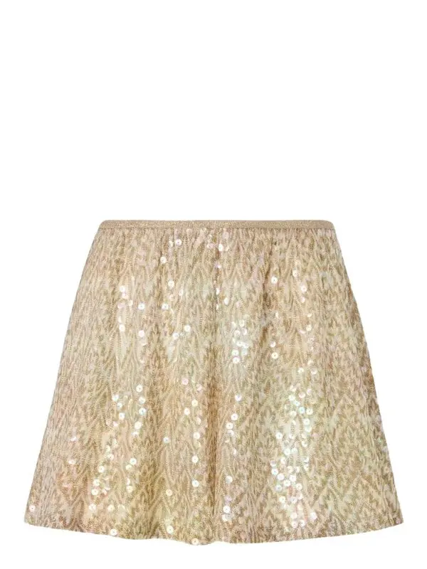 Missoni Sequin-embellished Mini Skirt - Neutrals
