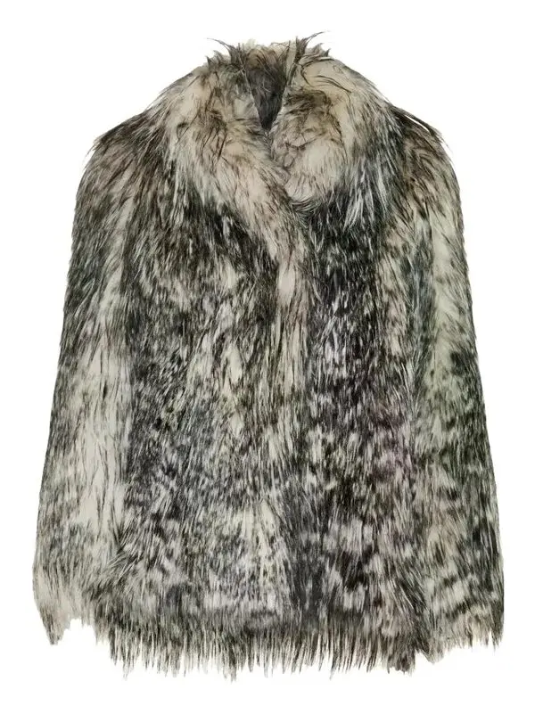Valentino Garavani Collared Fur Coat - Black