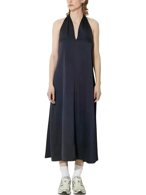 SAMSOE SAMSOE Halter-neck Midi Dress - Blue