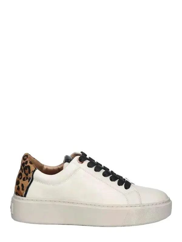 ALEXANDER SMITH Leopard-panel Sneakers - Neutrals
