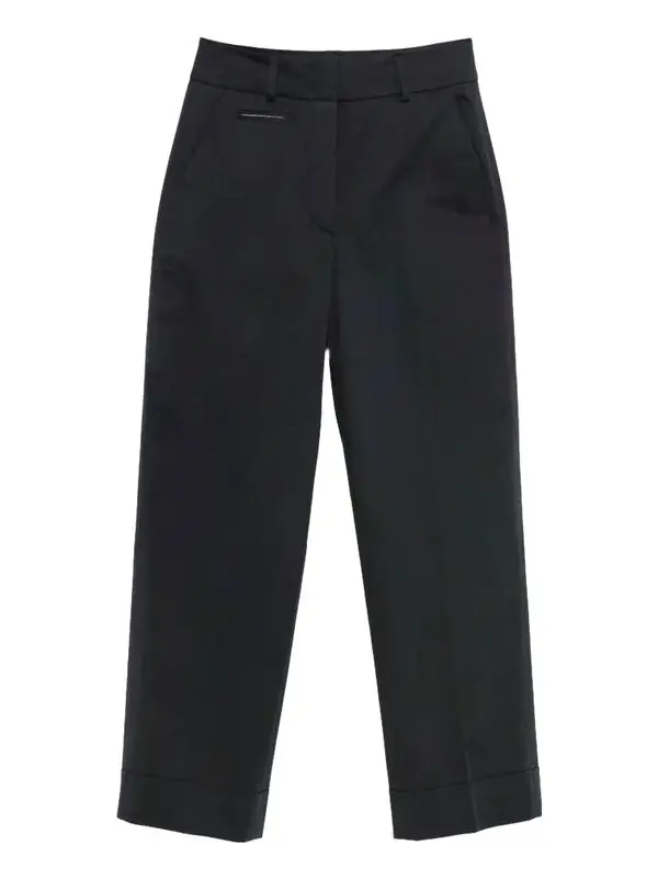Peserico Cuffed Trousers - Blue