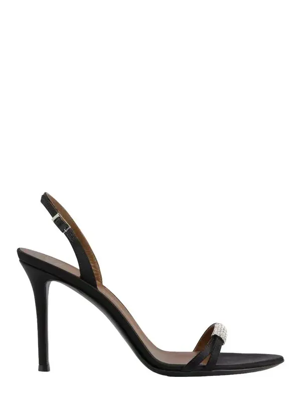 GIUSEPPE ZANOTTI Lena Rhinestone-embellished Stiletto Sandals - Black
