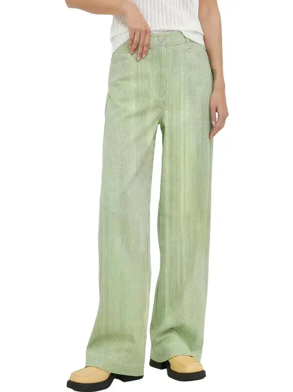 Remain Birger Christensen Striped-pattern Trousers - Green
